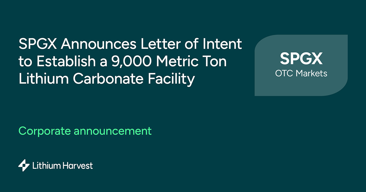 Sustainable Projects Group Announces Letter of Intent to Establish a ...